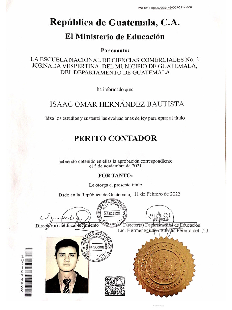 SC Título Perito Contador - 063946 | PDF