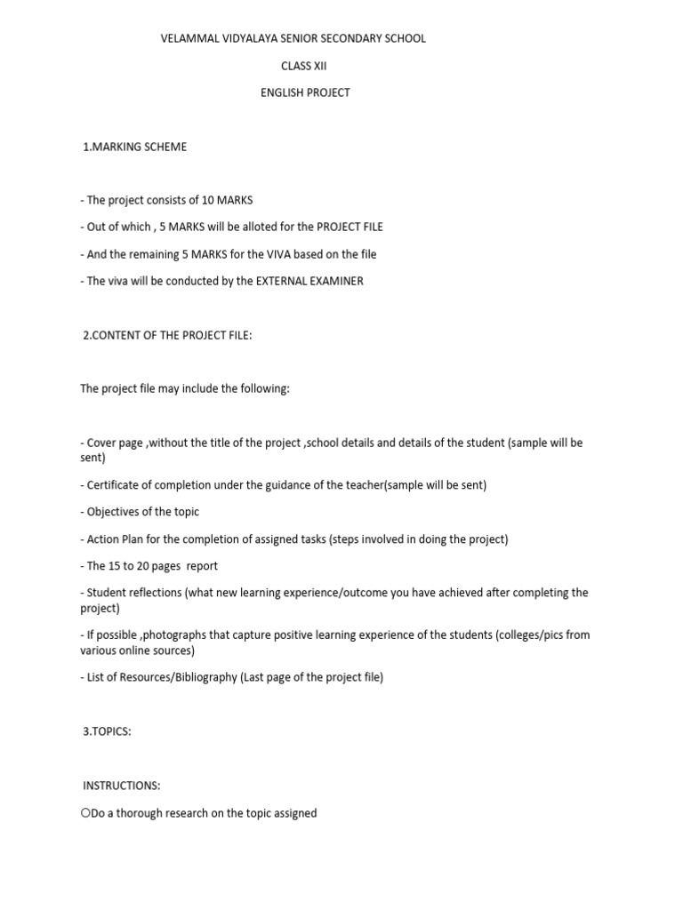 Grade Xii English Project Pdf Cognition Cognitive Science