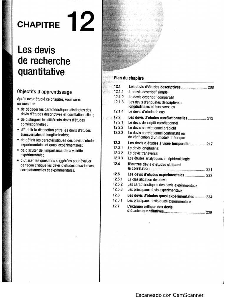Types de Devis de Recherche | PDF