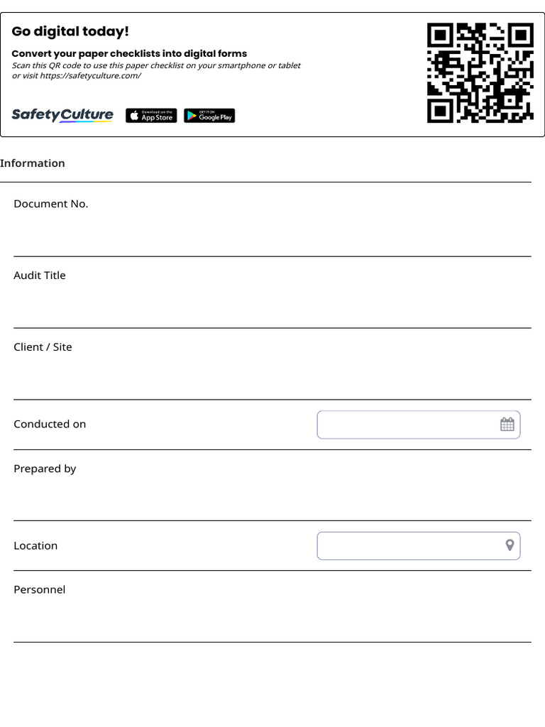 Behavioral Safety Checklist - SafetyCulture | Download Free PDF ...