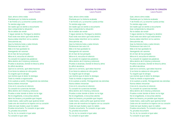 Escucha Tu Corazón | PDF