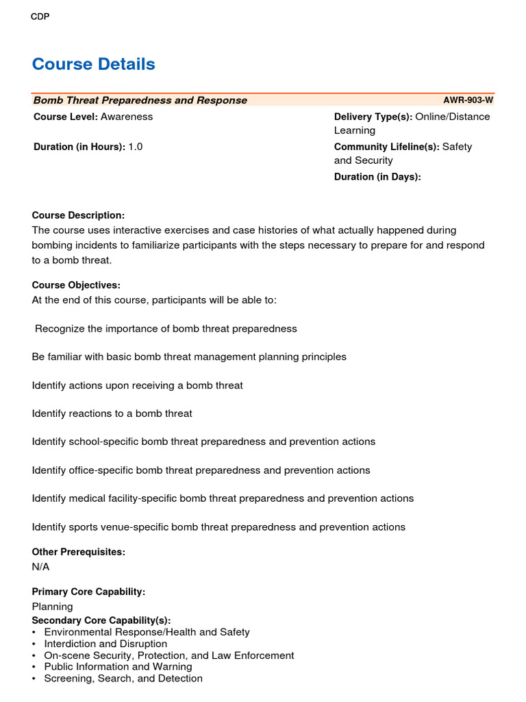 AWR-903-W Course Details | PDF