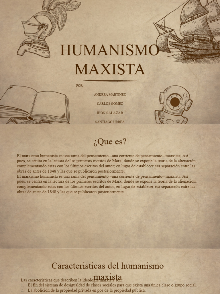 Humanismo Marxista: Ideología y Autores | PDF | Karl Marx | marxismo