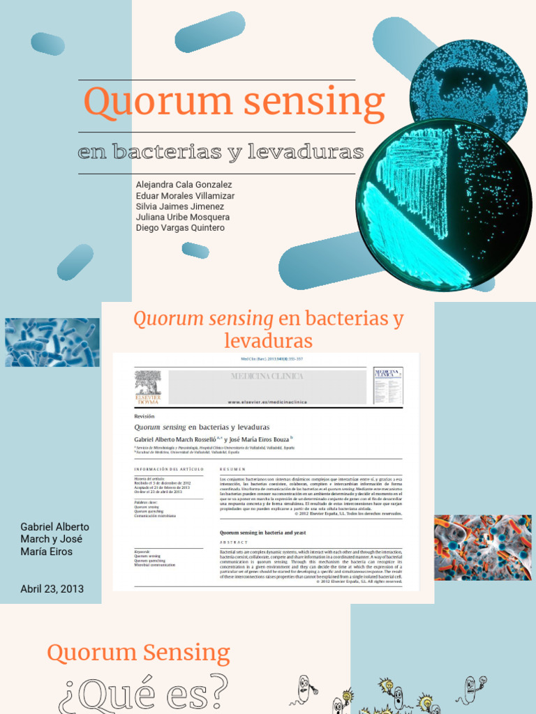 Seminario FM- Quorum sensing | PDF | Biopelícula | Organismos
