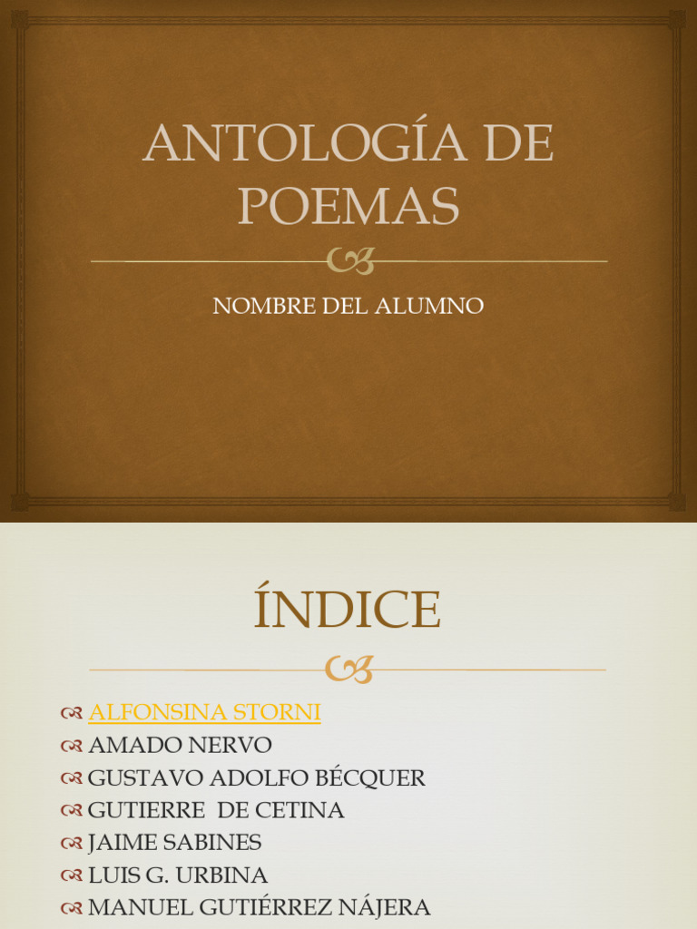 Antología de Poemas | PDF