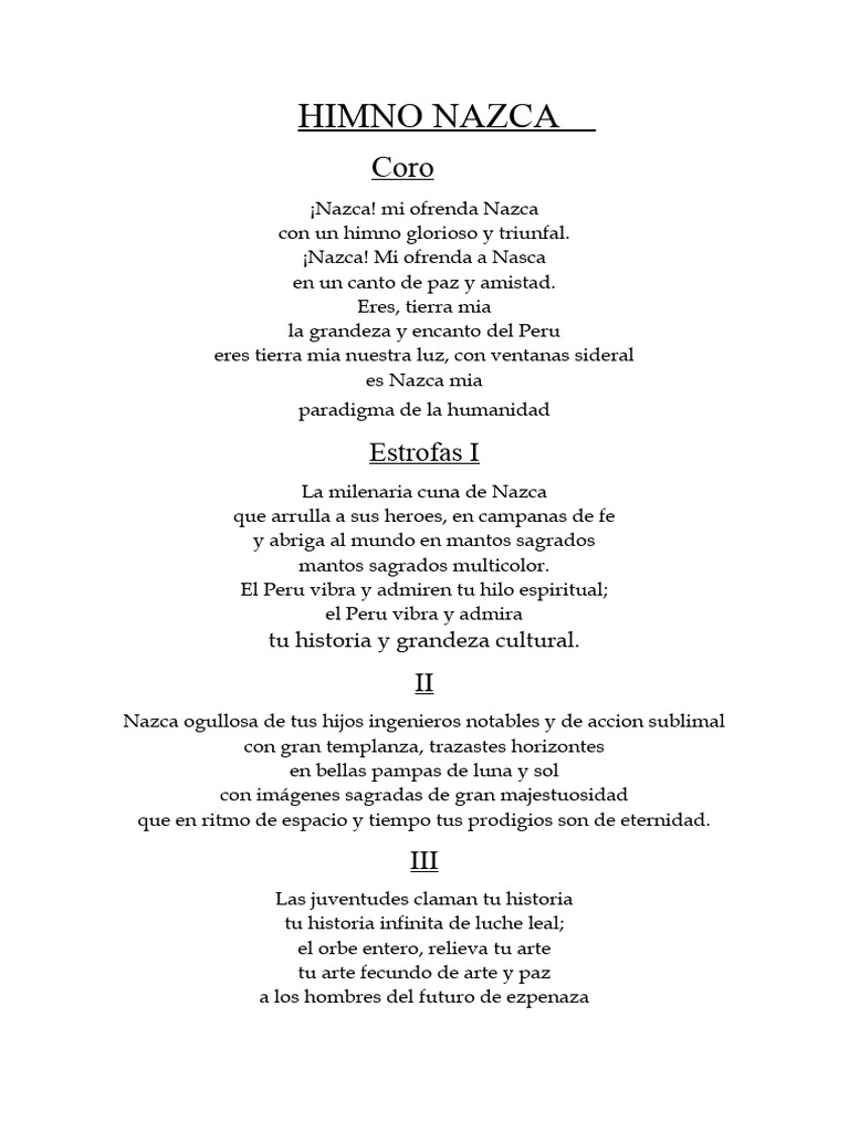 Himno Nazca | PDF