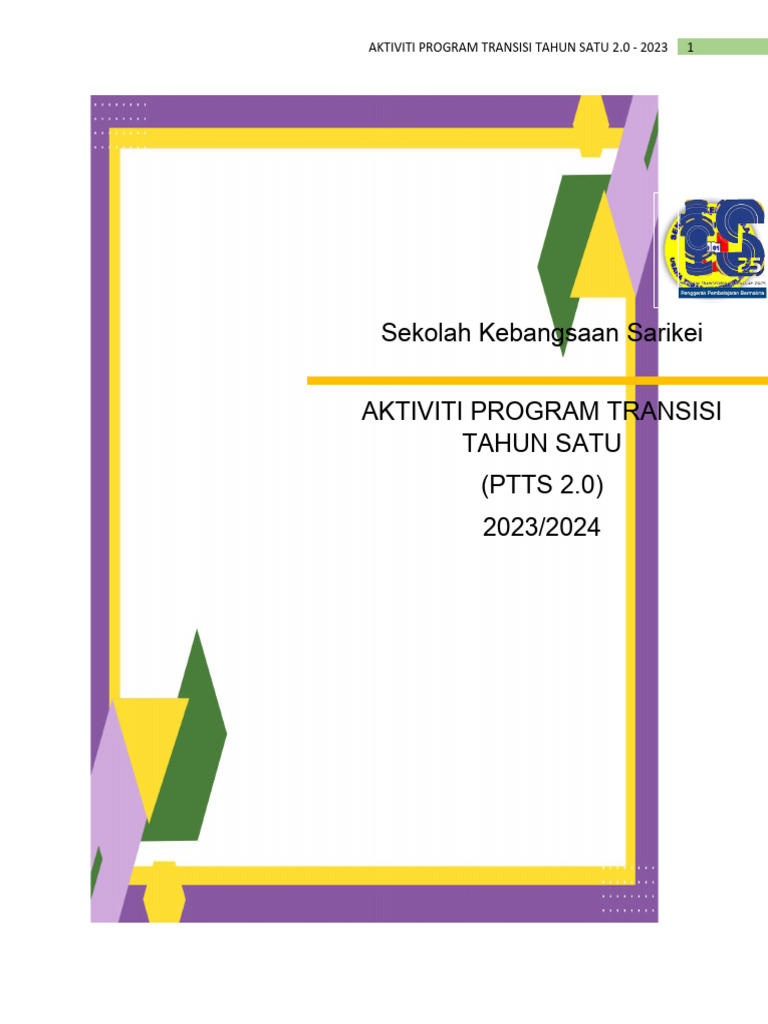 Program Transisi Tahun Satu | PDF