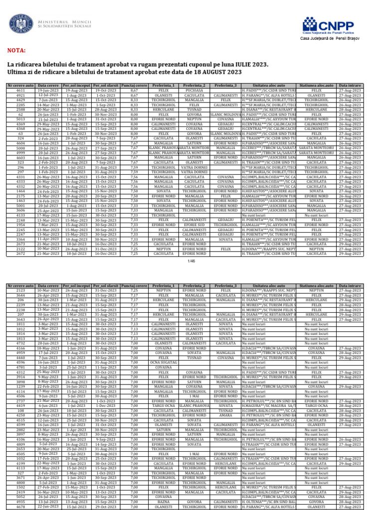 Alocare Automata Seria 12 2023 | PDF