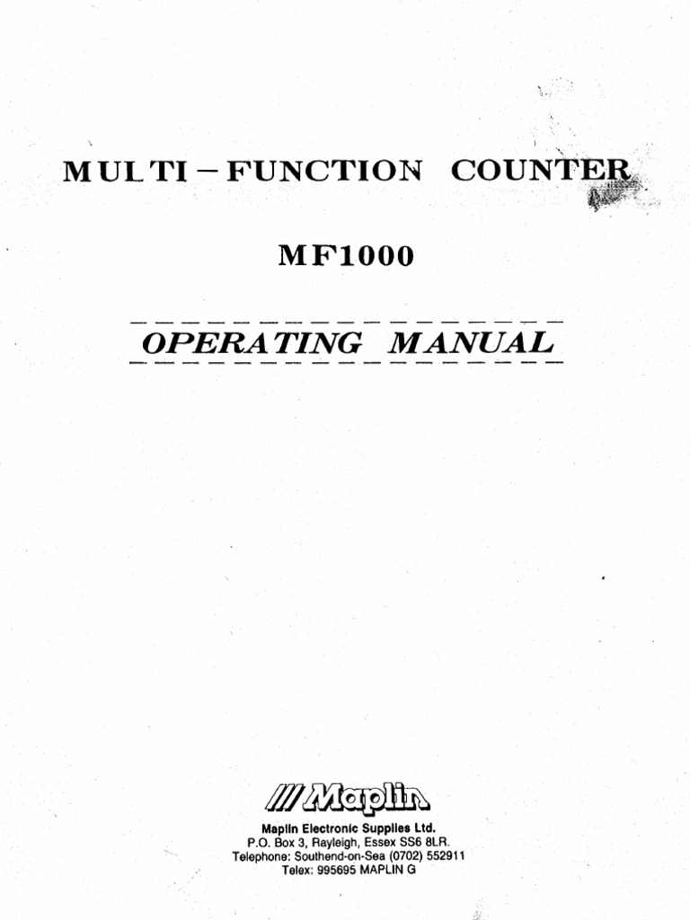 MF1000 | PDF