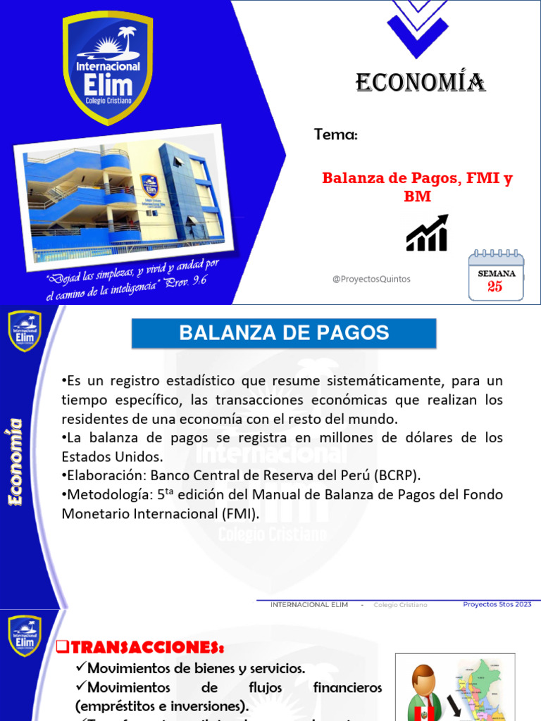 BALANZA DE PAGO, BM Y FMI | PDF | Balance de pagos | Banco Mundial