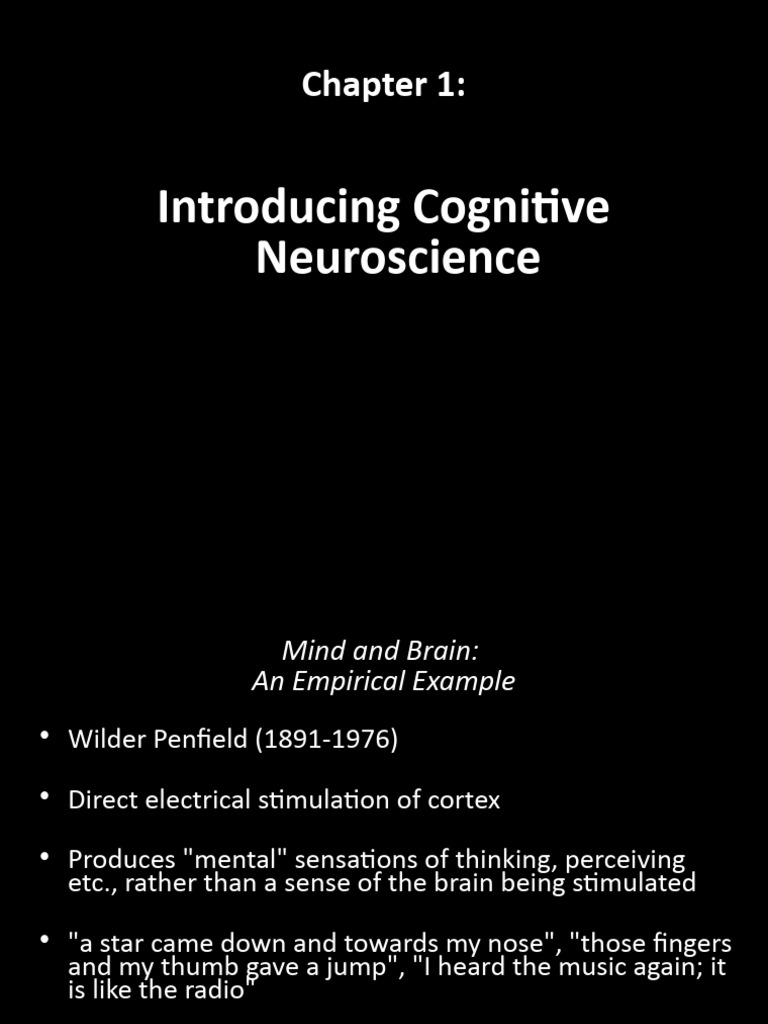 IntroCogNeuro Chapter 1 | PDF | Cognitive Neuroscience | Mind