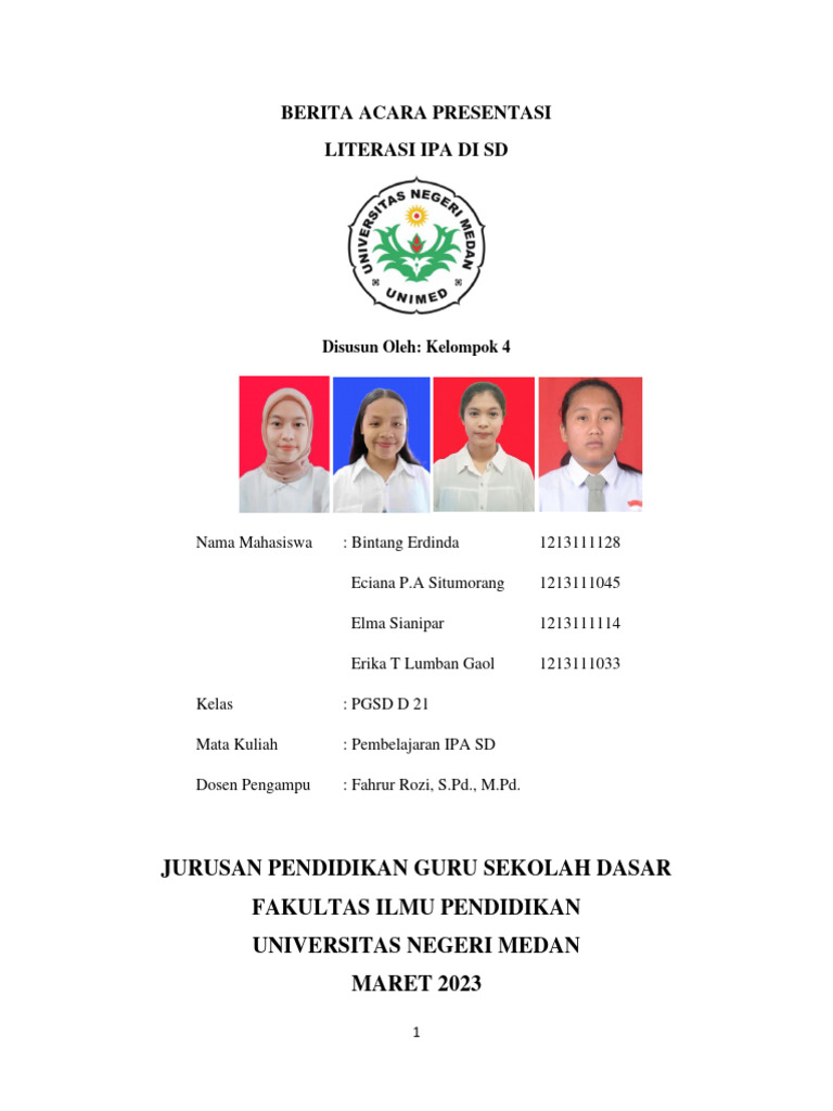 BA Kel 4 Pembelajaran IPA SD PGSD D 2021 | PDF