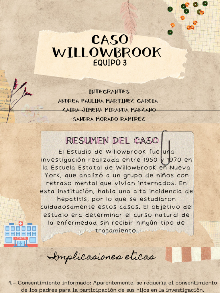 Caso Willowbrook | Descargar gratis PDF | Consentimiento informado