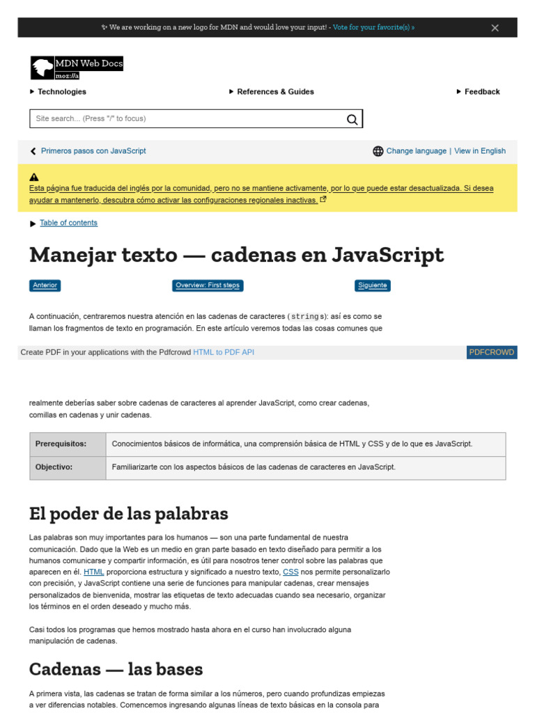 5.manejar Texto - Cadenas en JavaScript | PDF | Cadena (informática) | Script Java