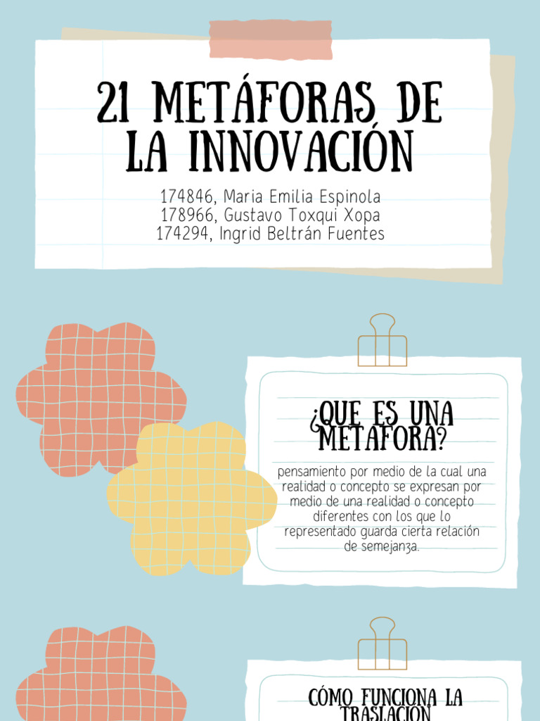 Metáforas Visuales para Innovar | PDF | Metáfora