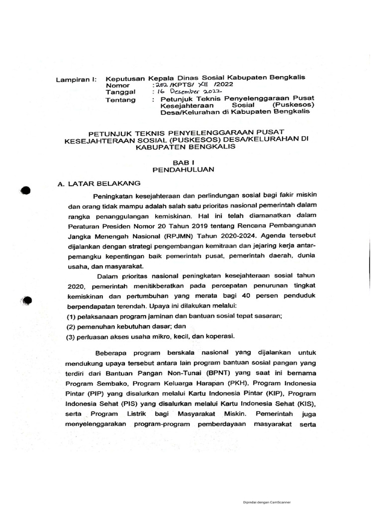 SK Juknis Puskesos | PDF