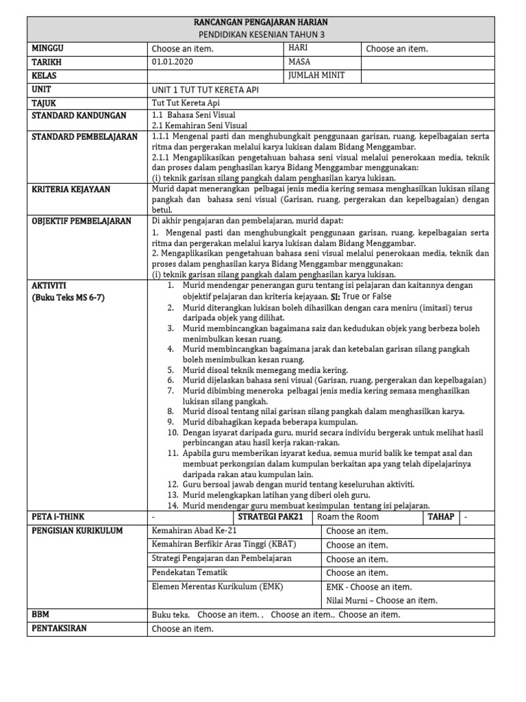 Unit 1 Tut Tut Kereta Api | PDF