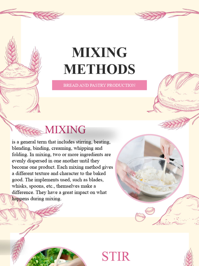 5 Mixing Methods | PDF | Breads | Gluten