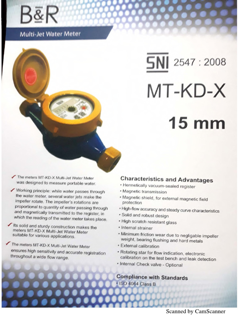 Water Meter Ex B&R | PDF