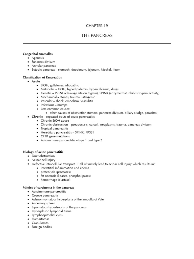 Chapter 19 - The Pancreas | Download Free PDF | Pancreatic Cancer ...