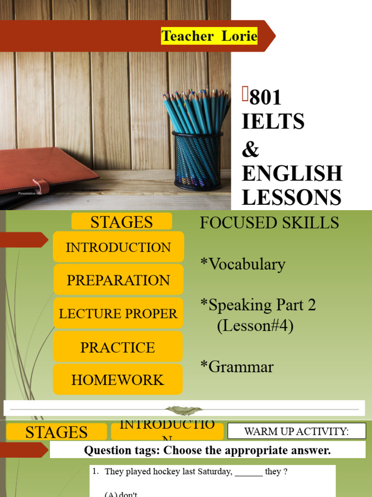 803 Ielts Lesson | PDF | Question | Syntax 803 Ielts Lesson | PDF | Question | Syntax