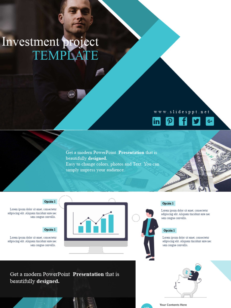 Investment Project Template | PDF | Page Layout | Microsoft Power Point