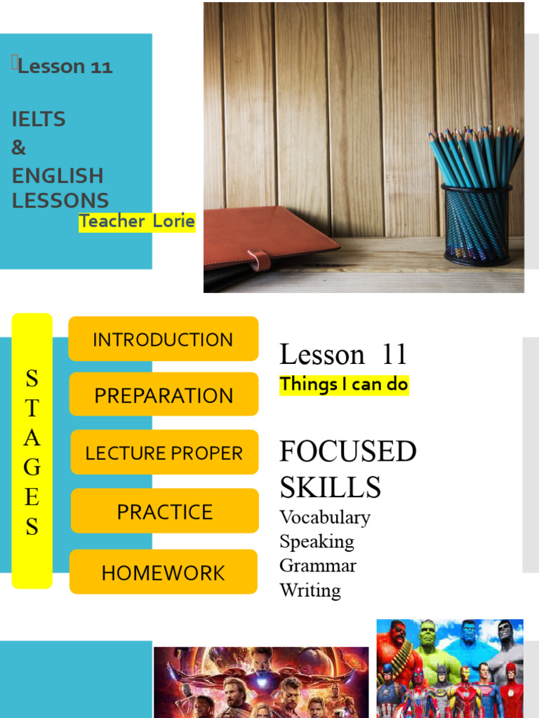 IELTS Lesson 11: Vocabulary & Speaking | PDF | Superheroes | Verb
