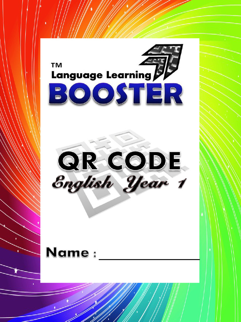 PRINT QR Code Booklet English Year 1 | PDF