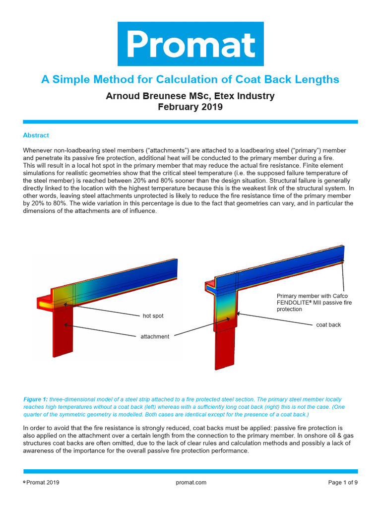 Coat Back Lengths PROMAT Paper | PDF | Heat Transfer | Heat