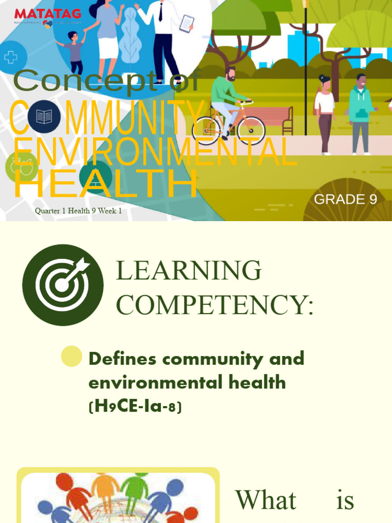 Q1 PPT-HEALTH 9-Wk1 (Community Health) | PDF | Community