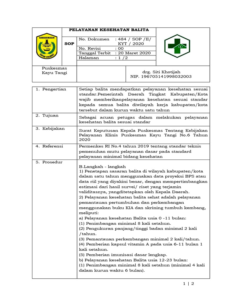 Pelayanan Kesehatan Balita | PDF | Pengembangan Diri | Kesehatan Holistik