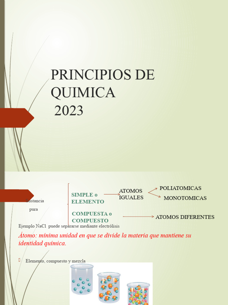 Principios De Quimica 1 Pdf Mole Unidad Química