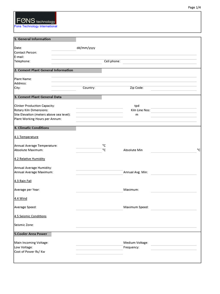 FTI - Cooler Questionnaire | PDF | Nature | Materials