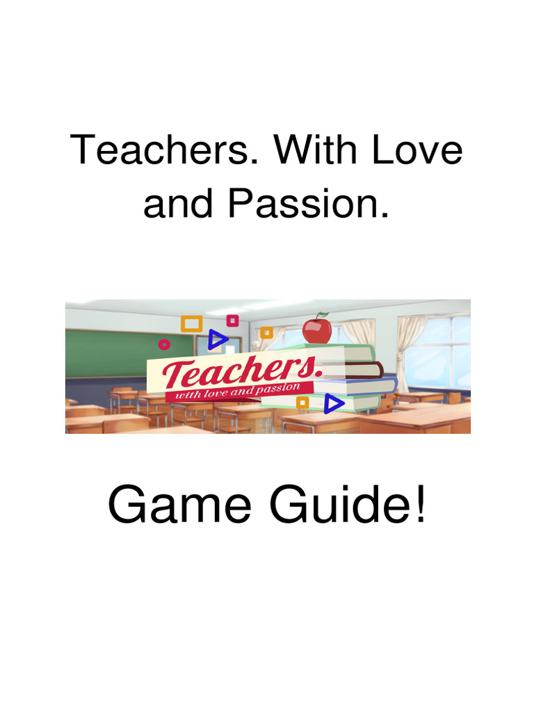 Teachers: Love and Passion Game Guide | PDF | Software | Computing