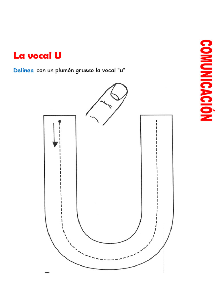 La Vocal U para Niños de 3 Años | PDF