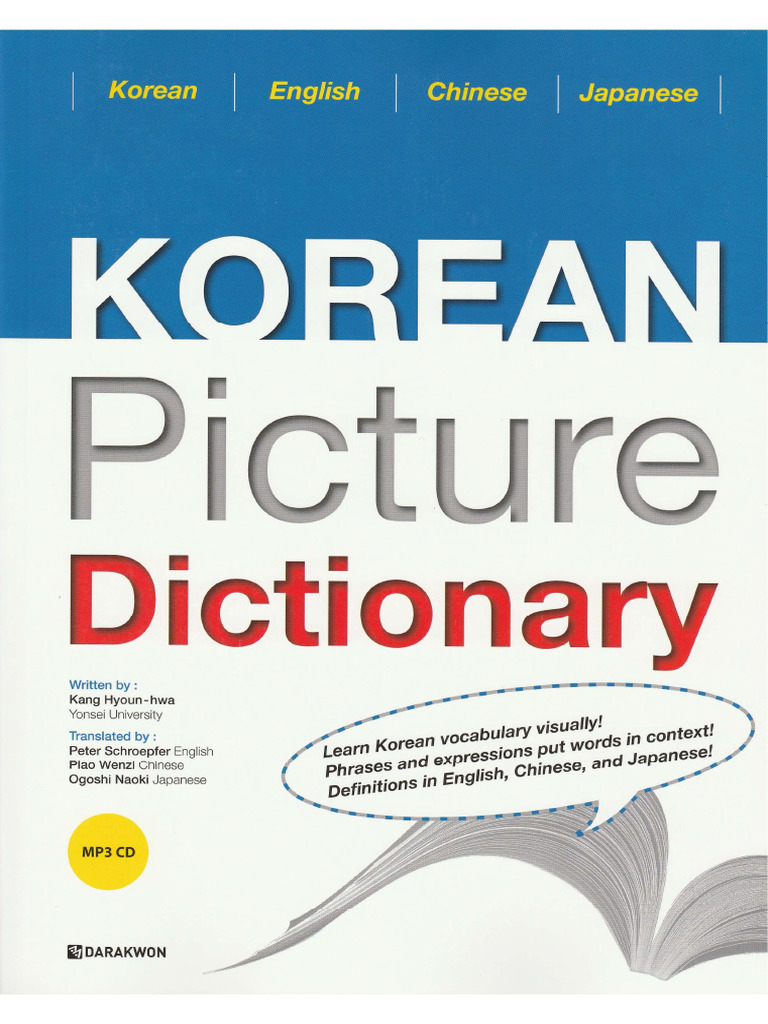 Korean Picture Dictionary. Korean - English - Chinese - Japanese by ...