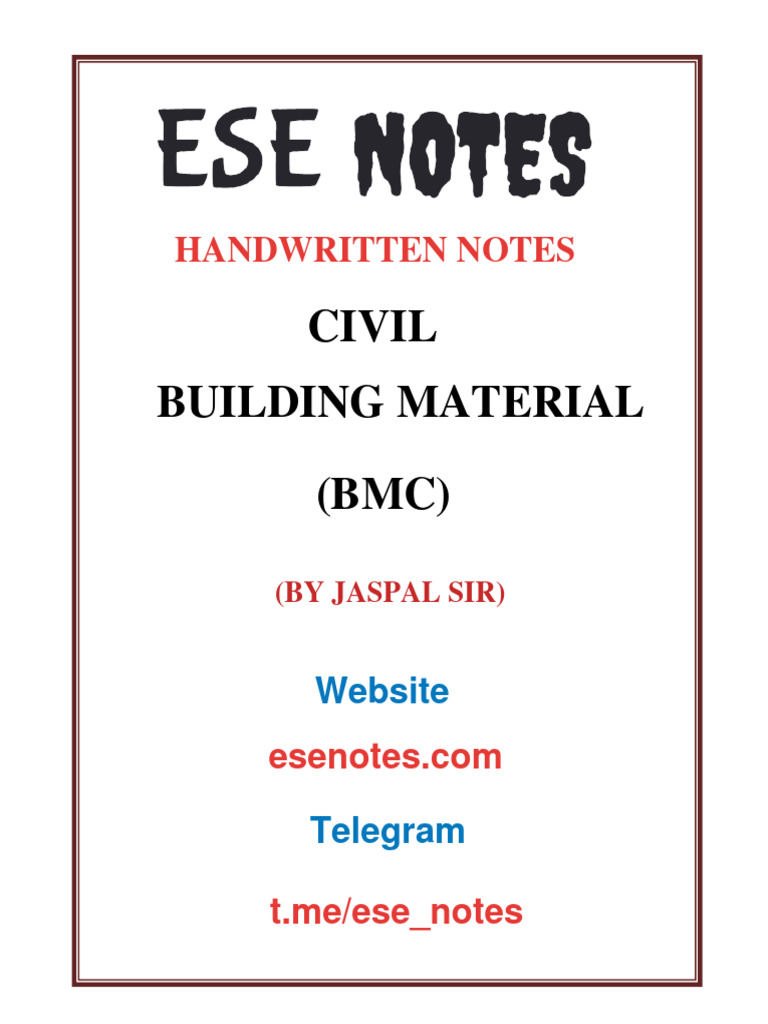 BMC Handnotes by Jaspal Sir | PDF