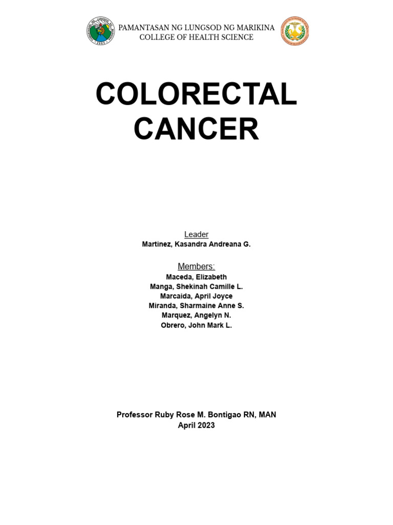 Colon Cancer Case | PDF