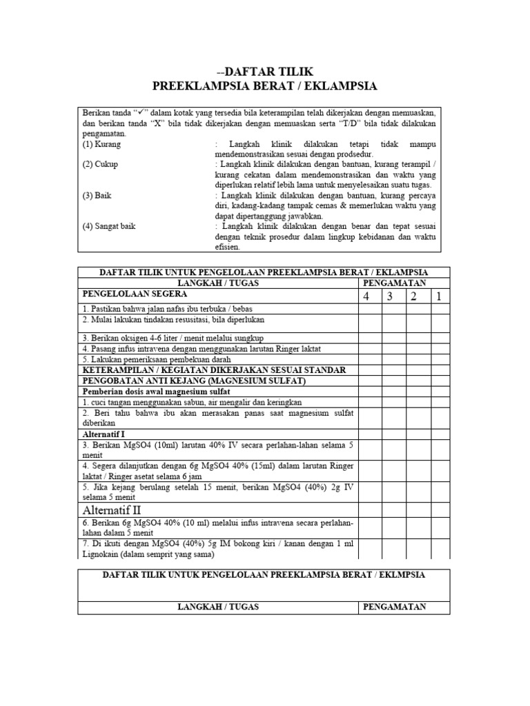 DAFTAR TILIK Peb | PDF