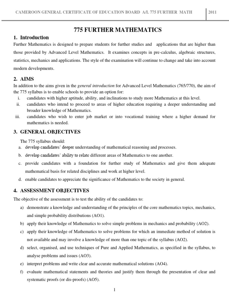 775 Further MATH | PDF