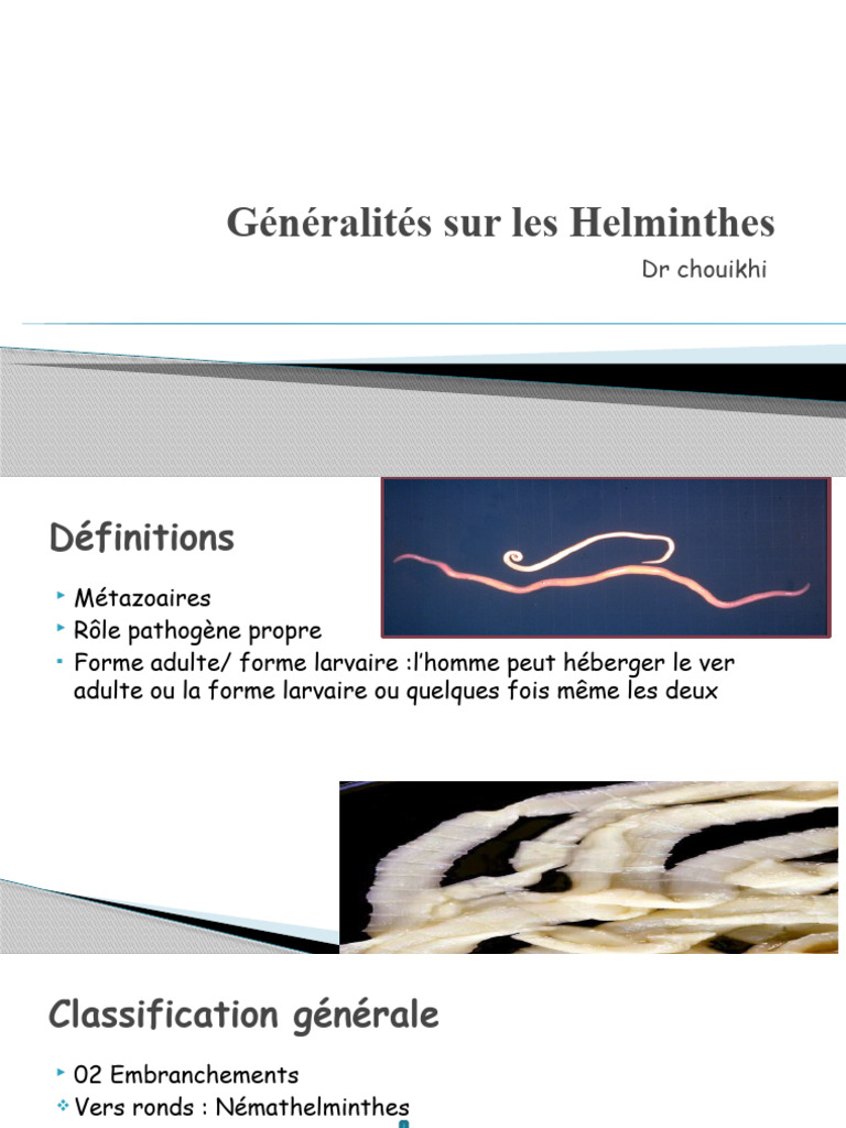 2 - Généralités Sur Les Helminthes | PDF