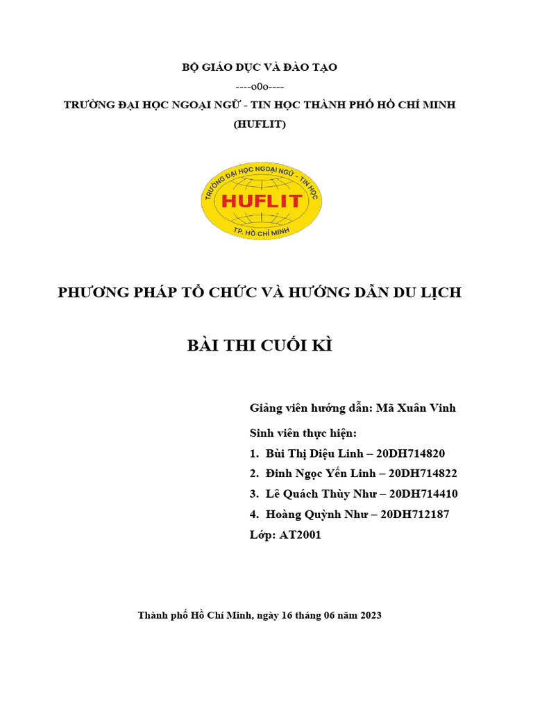Final Test - Conducting Tours | PDF