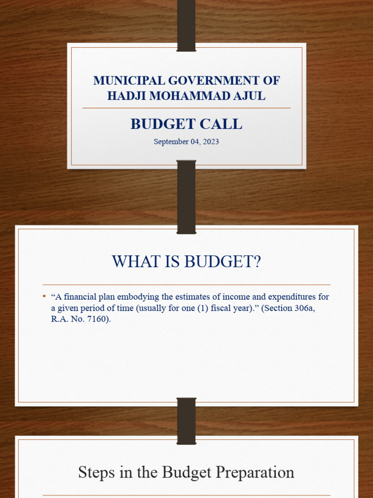 Budget Call Presentation | PDF | Expense | Budget