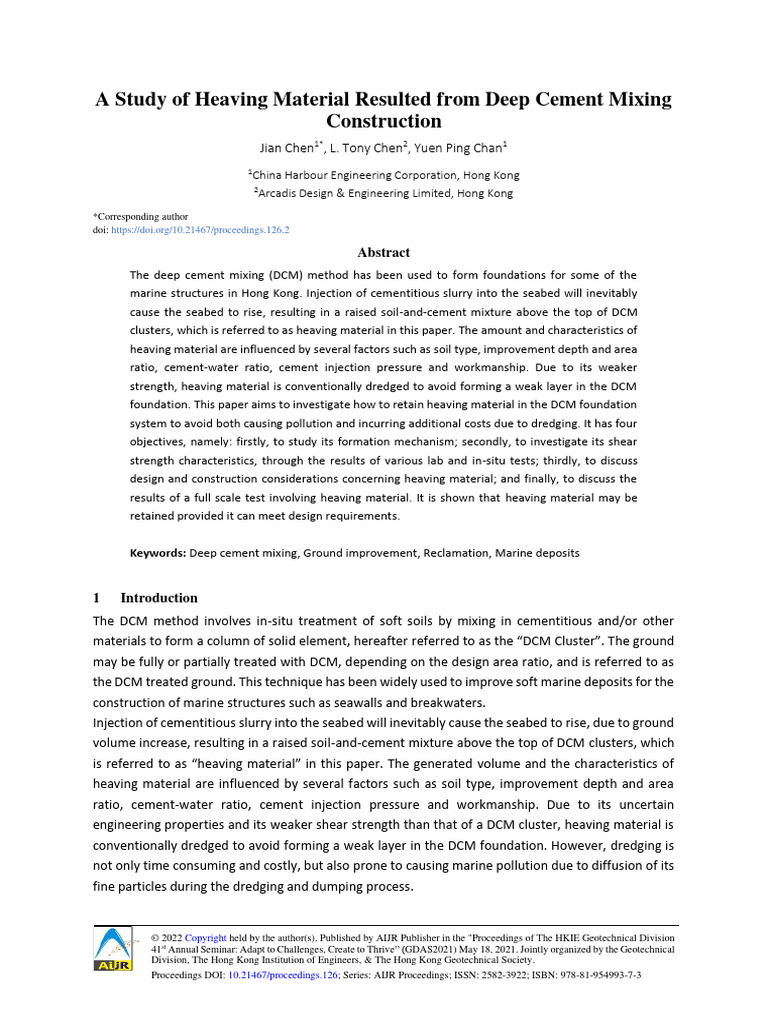 Chen at Al. (2022) - Heaving Material DCM | Download Free PDF ...