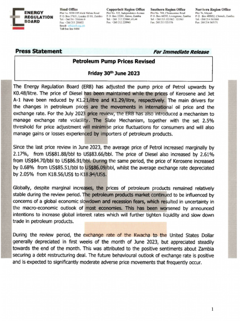 Press Statement July 2023 | PDF