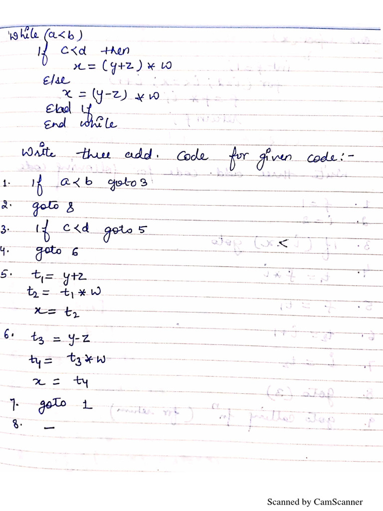 Three Address Code and S Attribute and L Attribute | PDF Three Address Code and S Attribute and L Attribute | PDF