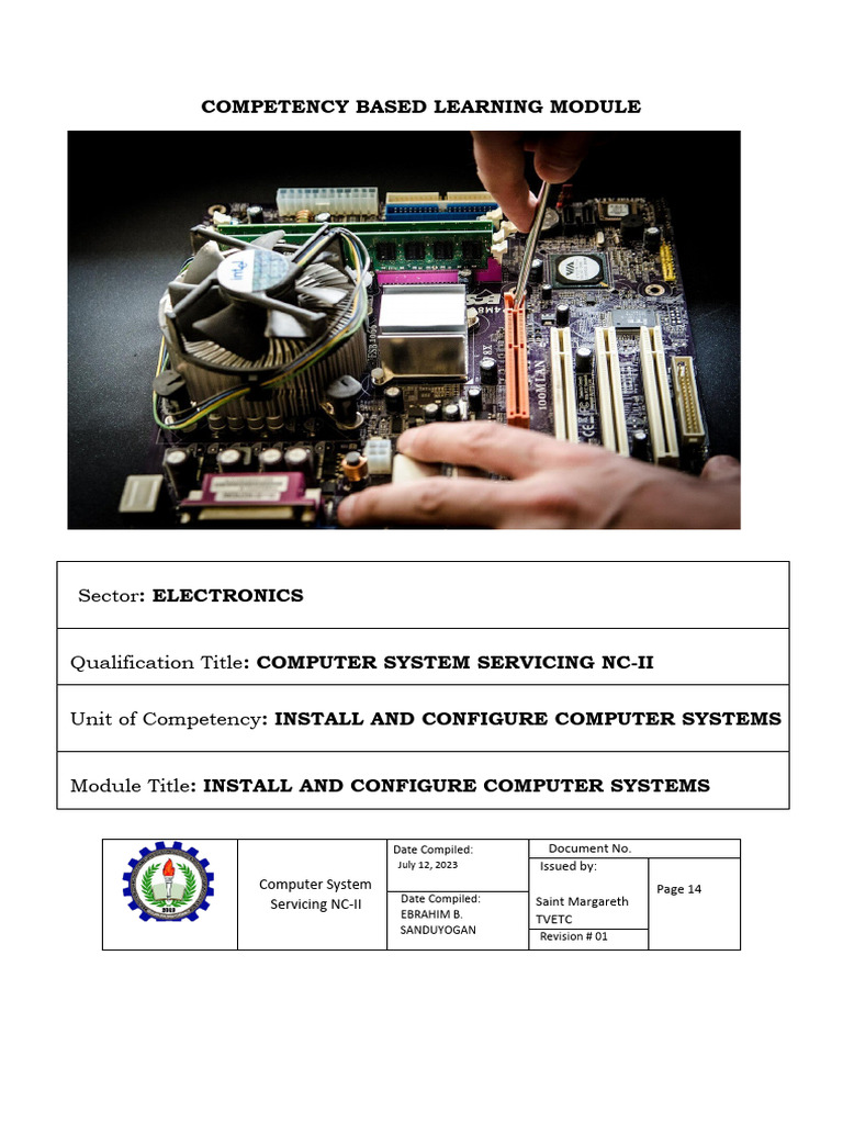 CBLM Front Page | PDF