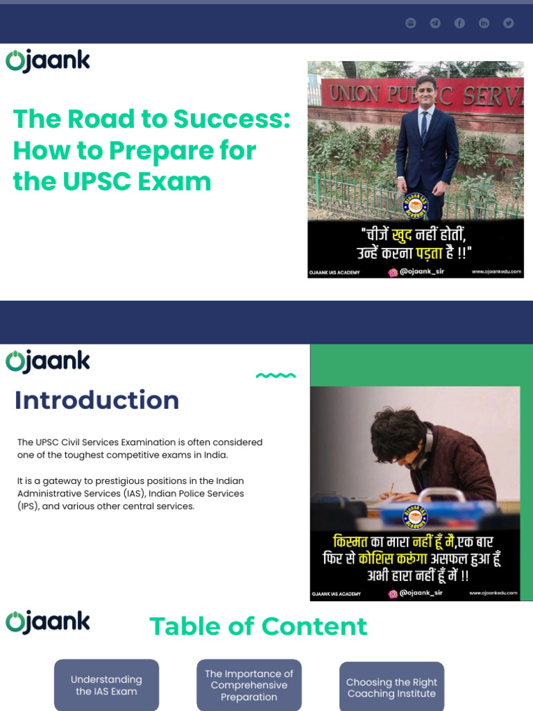 The Road To Success - How To Prepare For The UPSC Exam | PDF | Mentorship