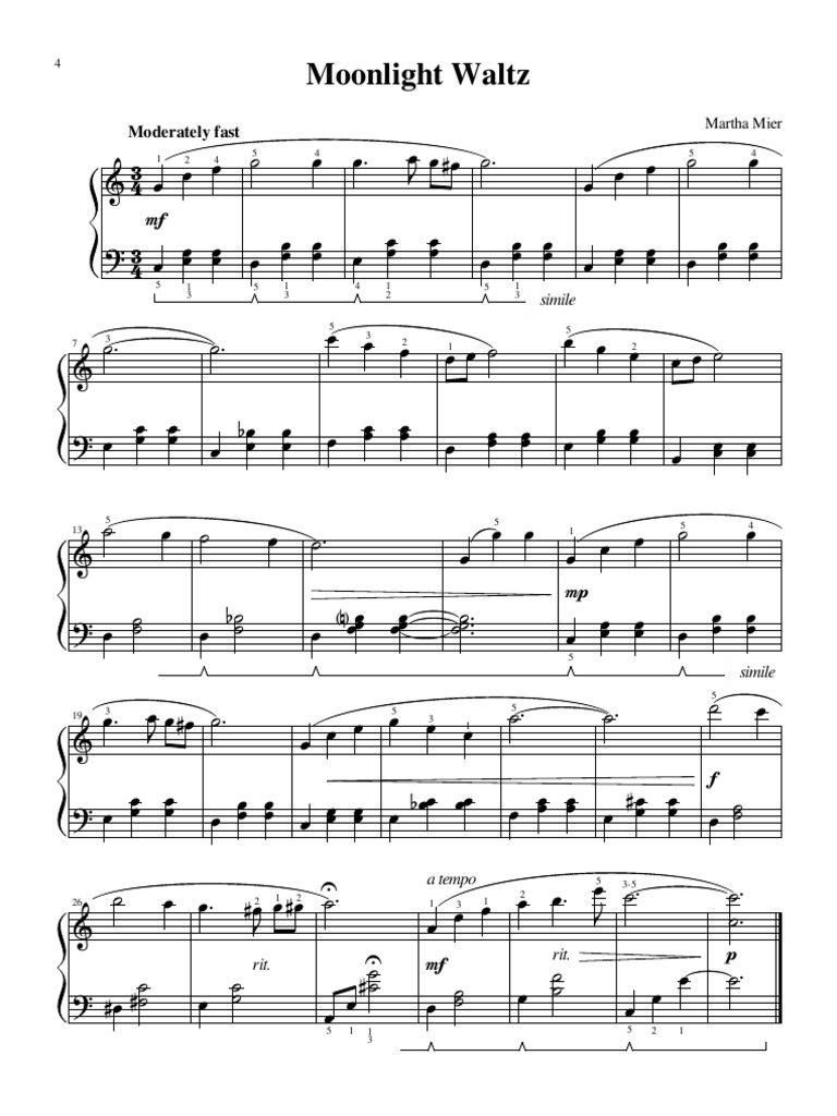 Moonlight Waltz - Mier | PDF