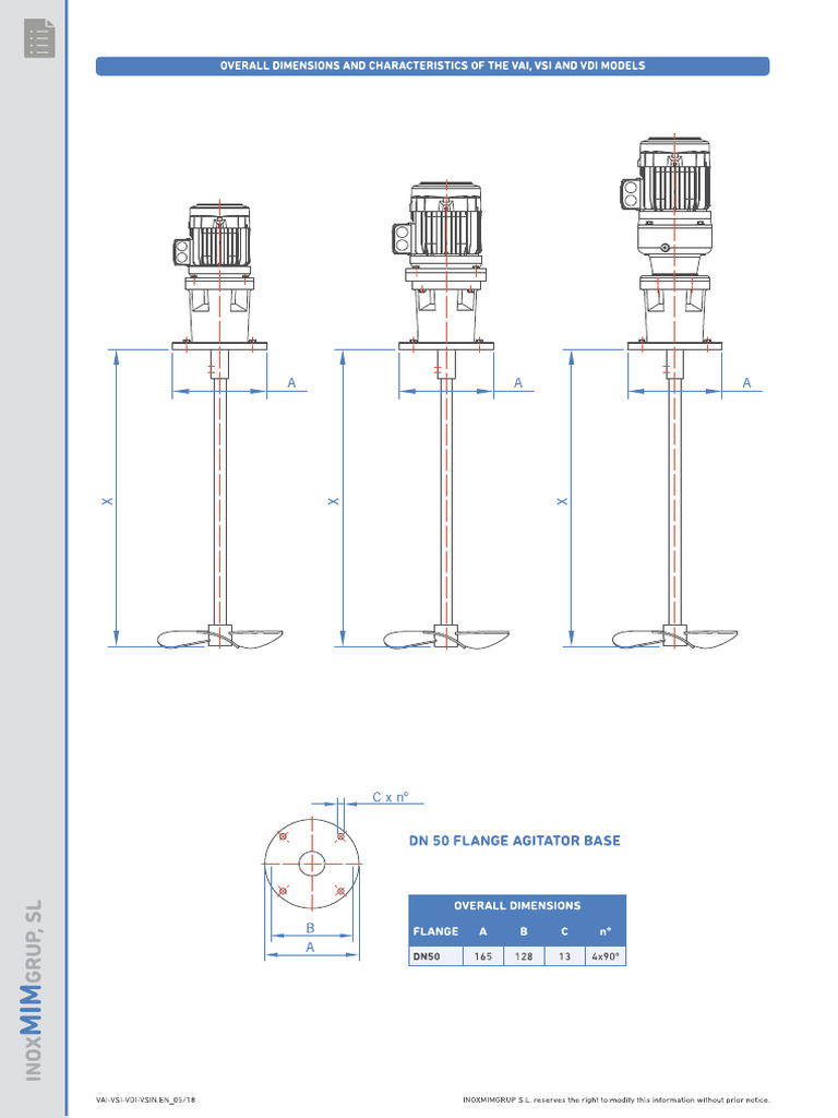 Agitator Drawing 1 Stage | PDF